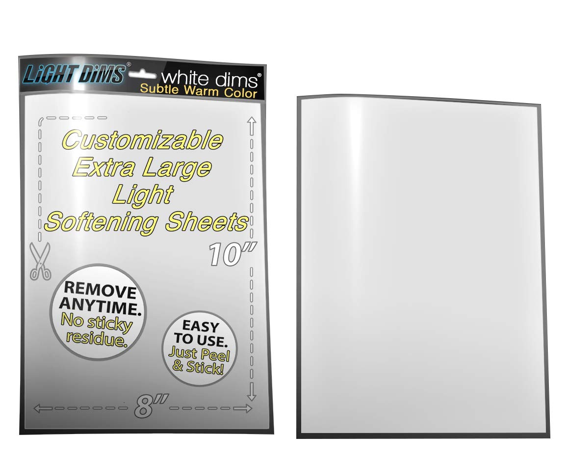 LightDims White Dims Dimming/Softening Sheets for Harsh LED Lights ...
