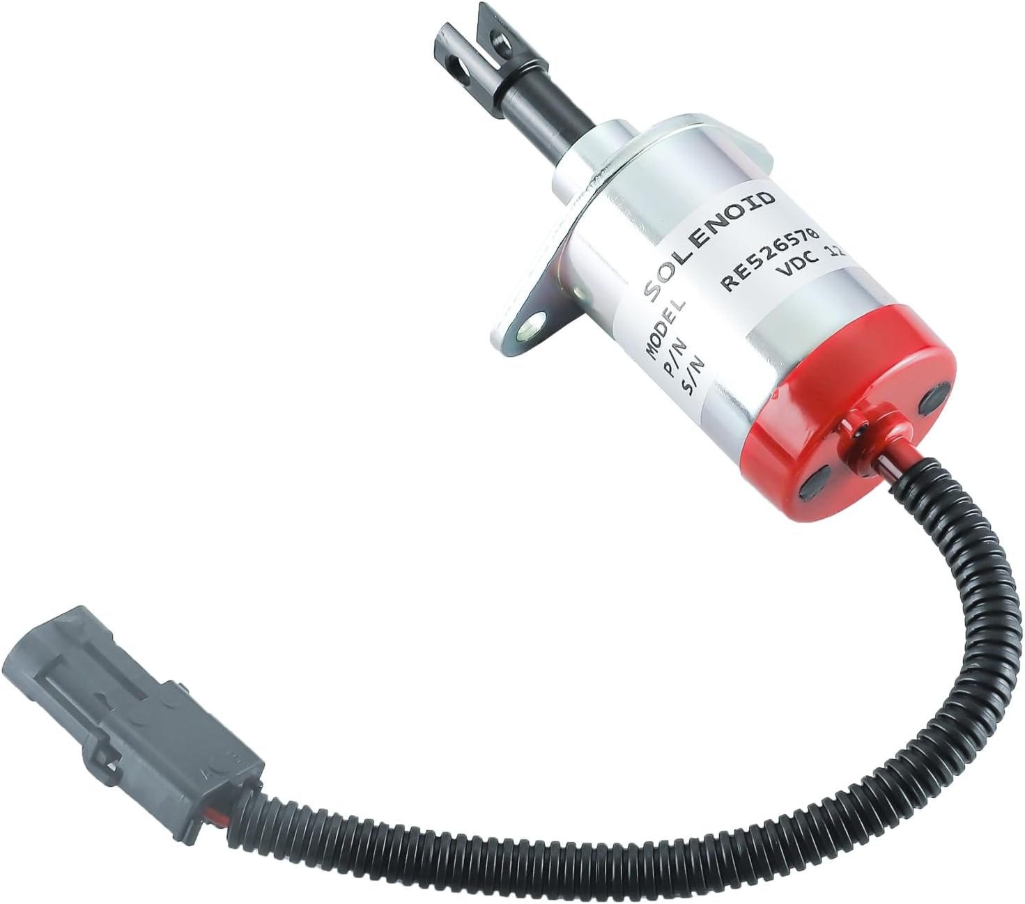 Amazon.com: 12VDC RE526570 Fuel Shut Off Solenoid for John Deere 4120 ...