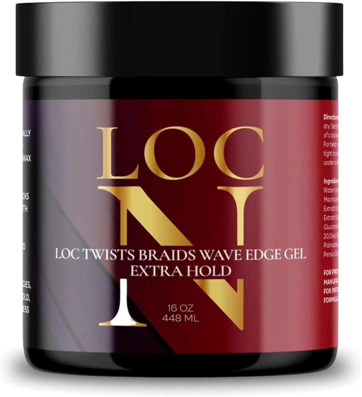 Amazon.com : LOCN Twists Braids Wave Edge Gel, Extra Hold, 16 oz (448 ...