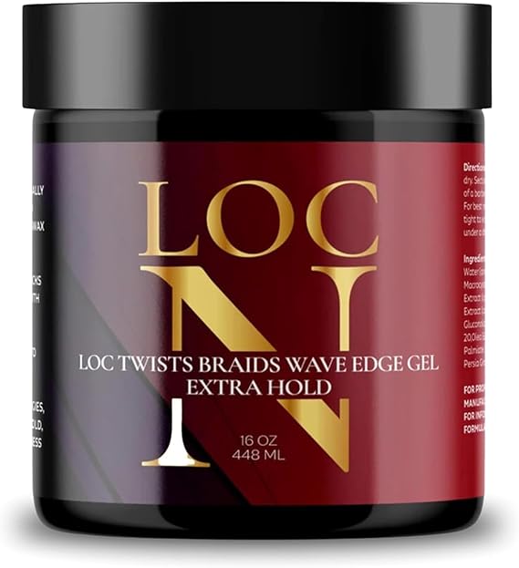 LOC N GEL LOC Twists Braids Wave Edge Gel 16 OZ. -Extra Hold- : Amazon ...