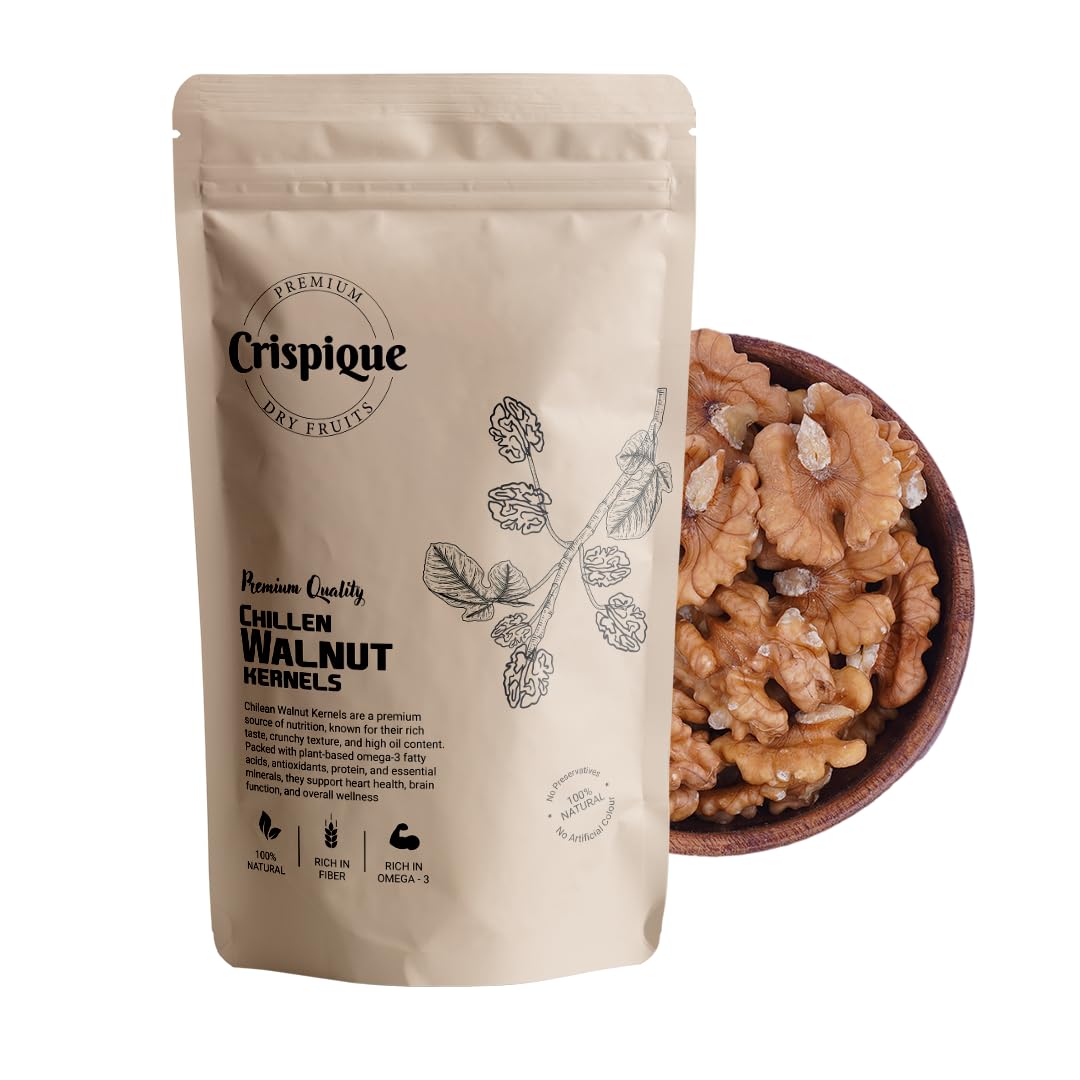 Crispique Handpicked Premium Chilean Walnut Kernels 250g | Imported ...