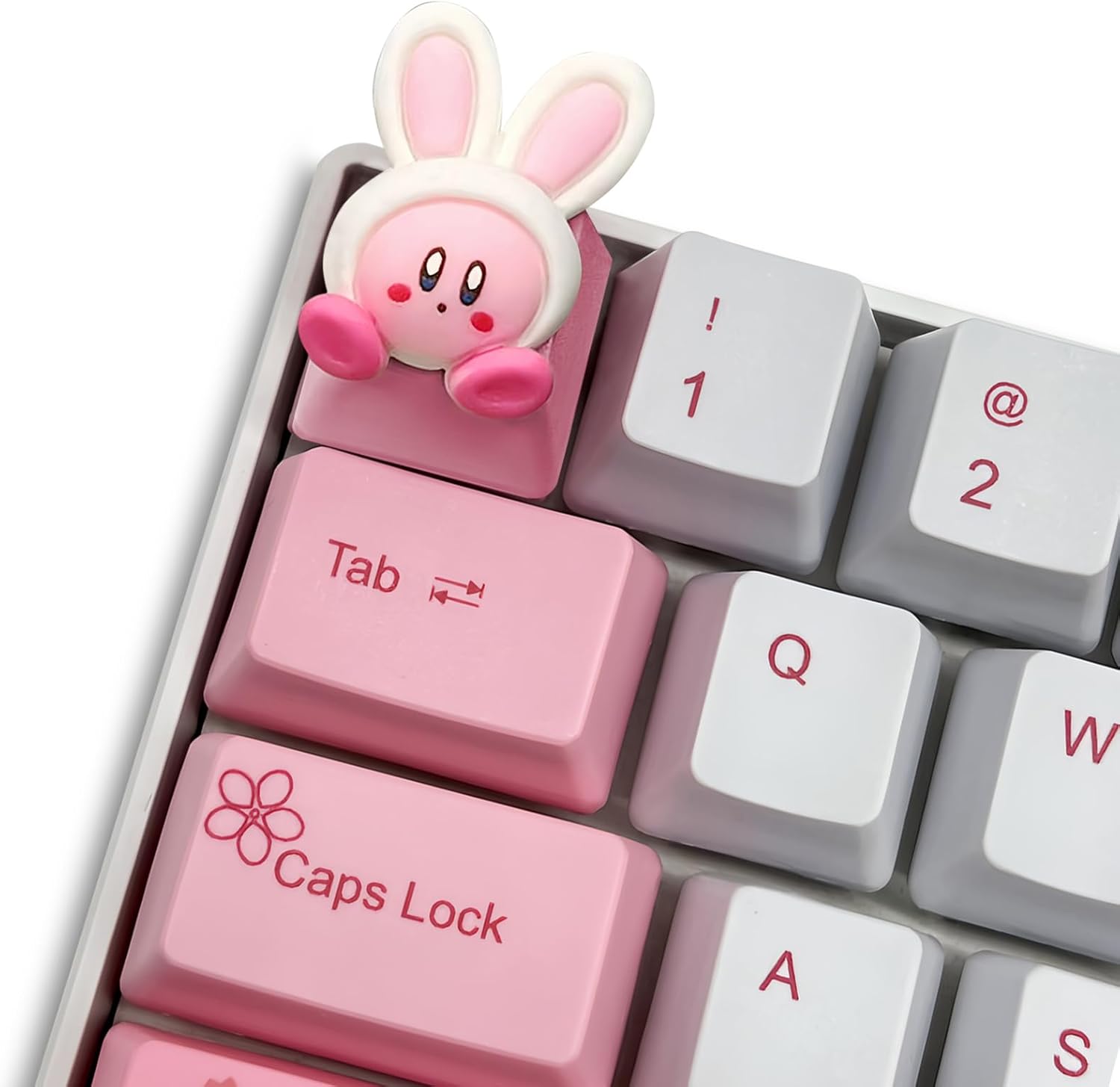 Amazon.com: ZMX Cute Anime Keycaps,Custom Handmade PBT Keycap for Kirby ...