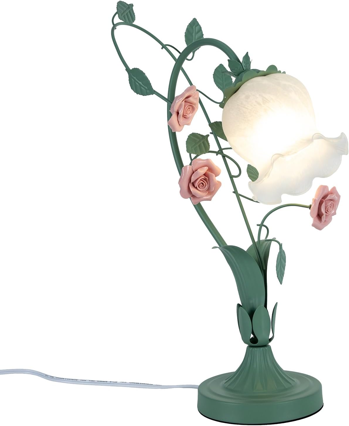 JAJADAH Modern Flower Desk Lamp, Rose Flower Table Reading Lamps, Lily ...