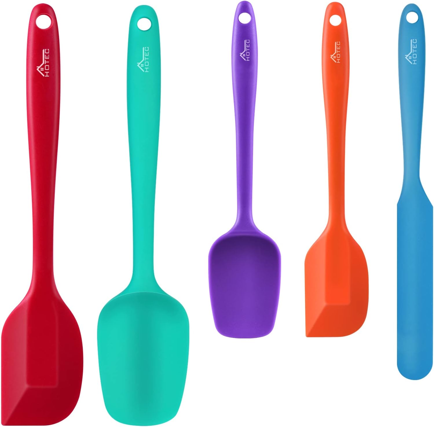 Amazon.com: LAPXSNZD 8 Piece Heat Resistant Silicone Spatula Set Non ...