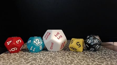 Amazon.com: Koplow Games One D12 28mm Critical Location Body Hit Dice ...