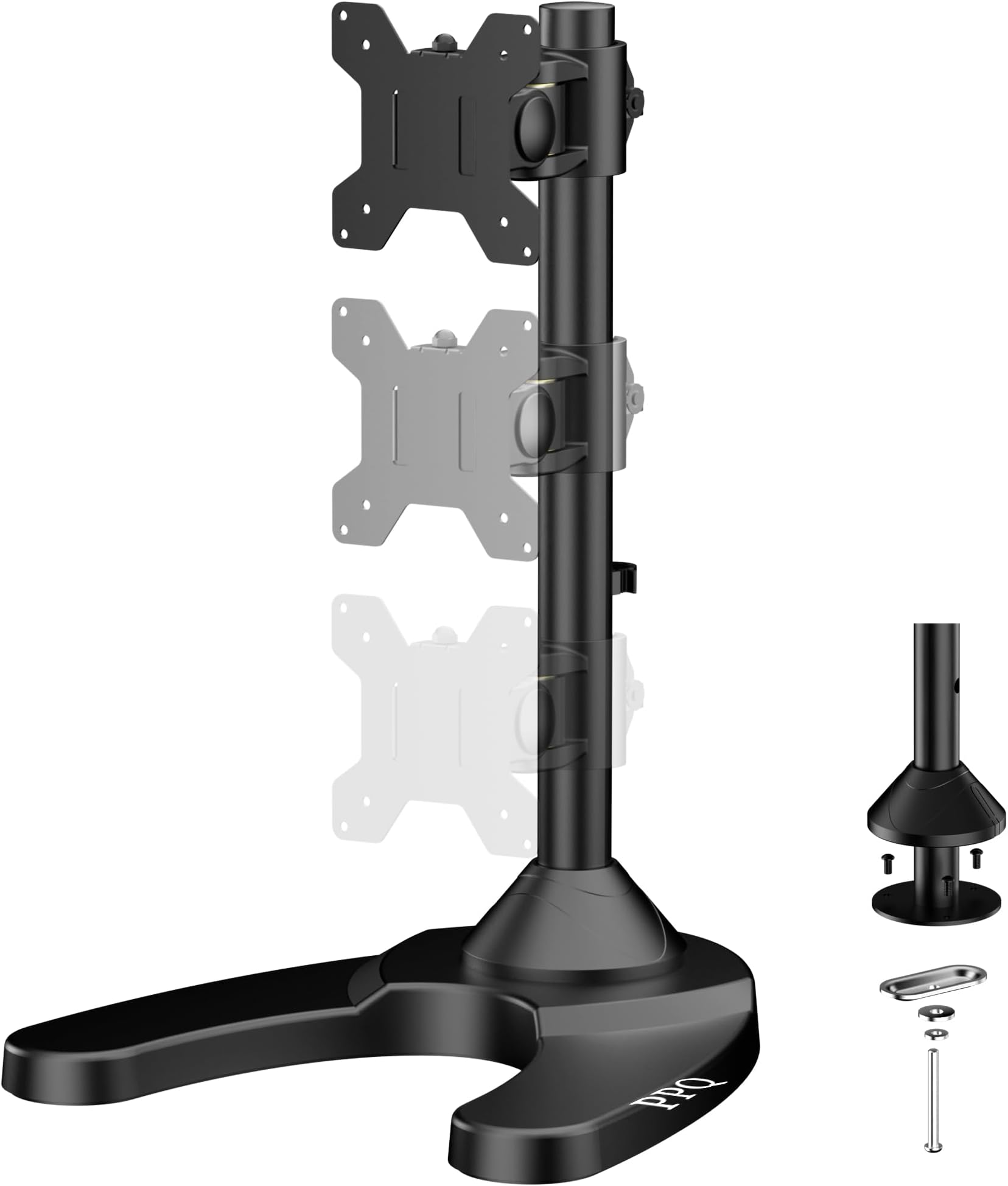 Amazon.com: PPQ Single Monitor Stand, Freestanding Monitor Desk Mount ...