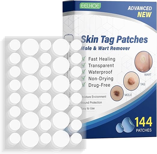 Skin T-ag Remover Patches Mole Wart Removing Sticker Natural ...