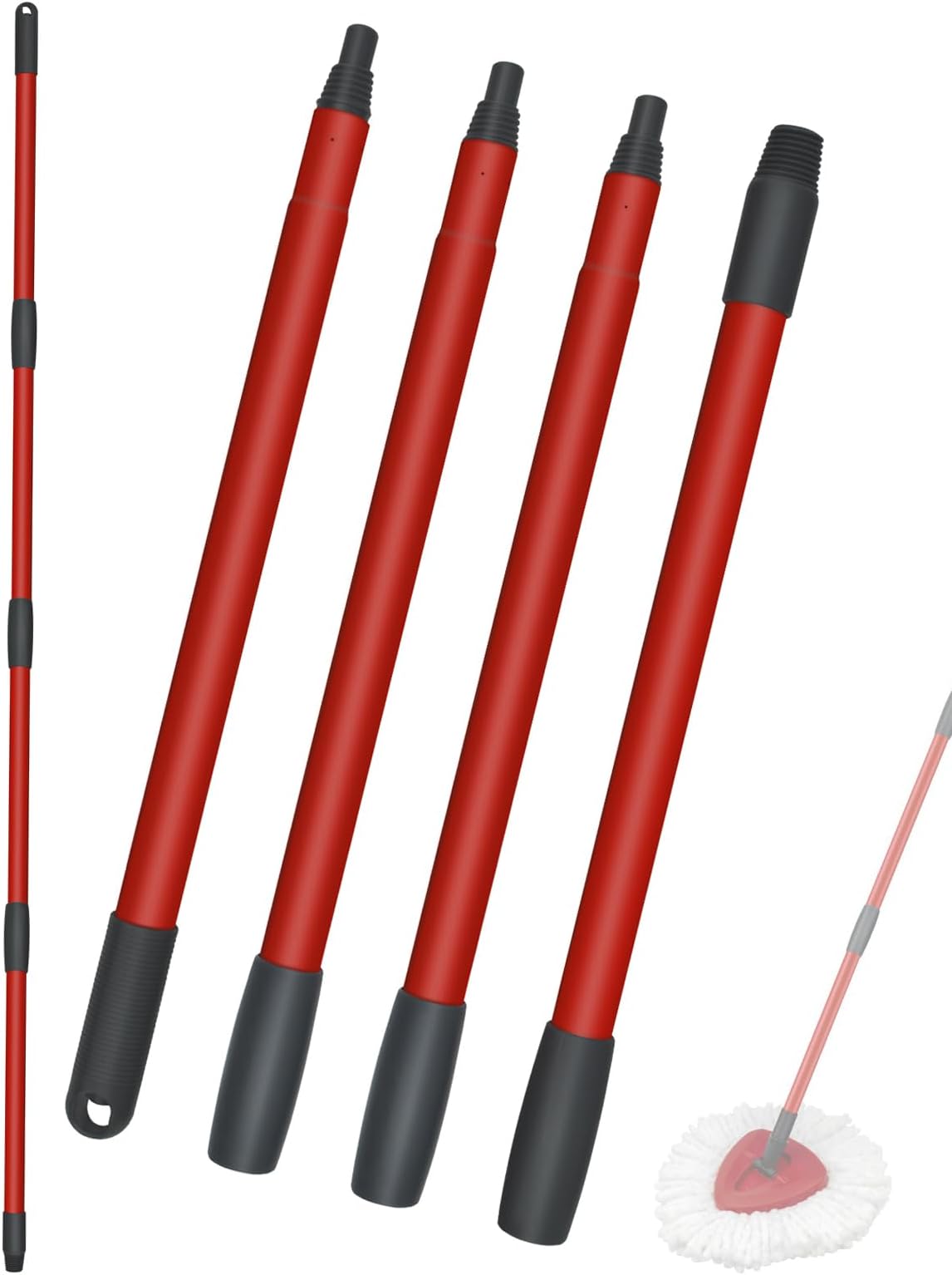 1 Pack Spin Mop Replacement Handle Fits Vileda EasyWring and Triangle ...