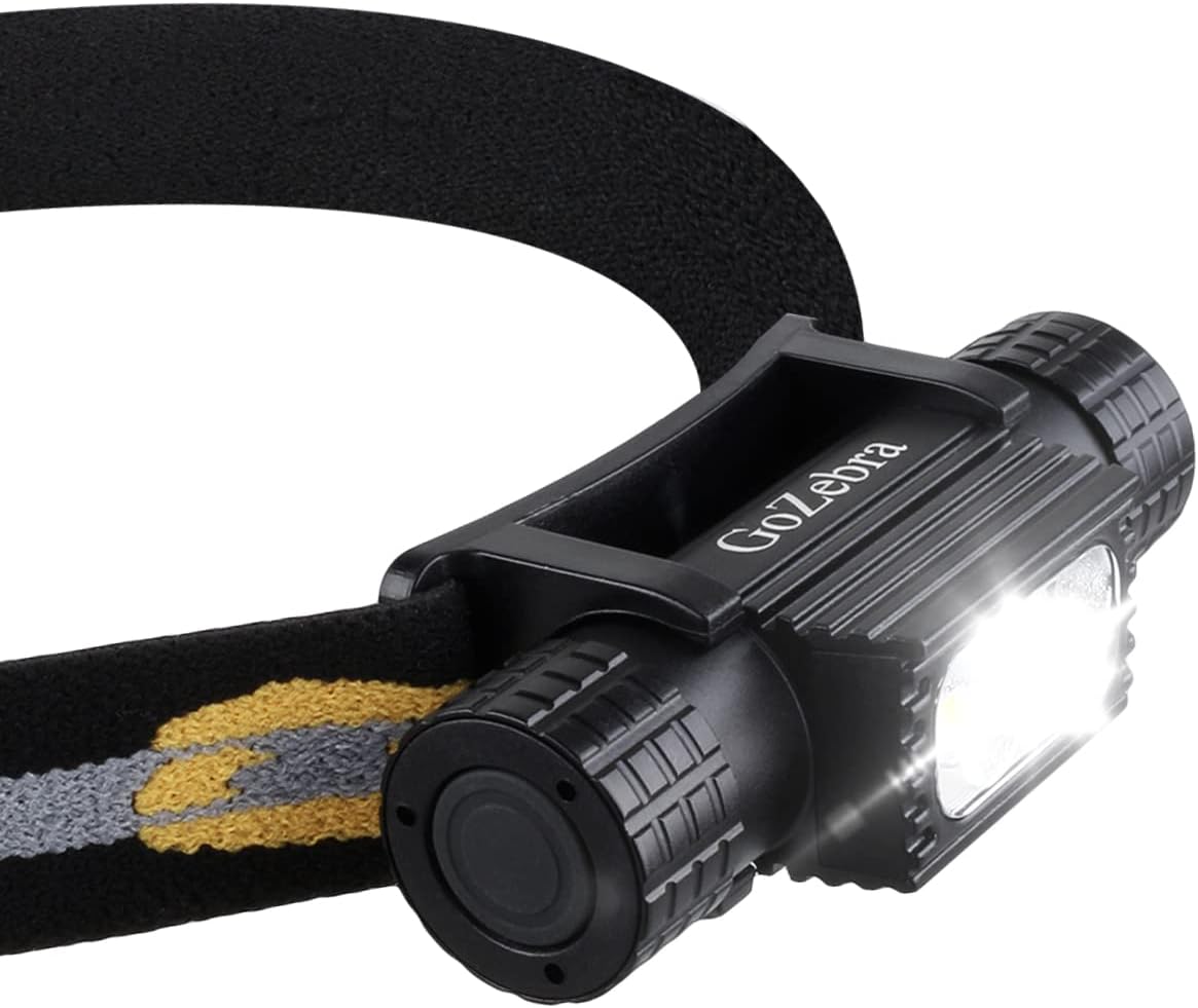 SecurityIng HL01 Headlamp Rechargeable, 2420LM Super Bright Head Lamp ...