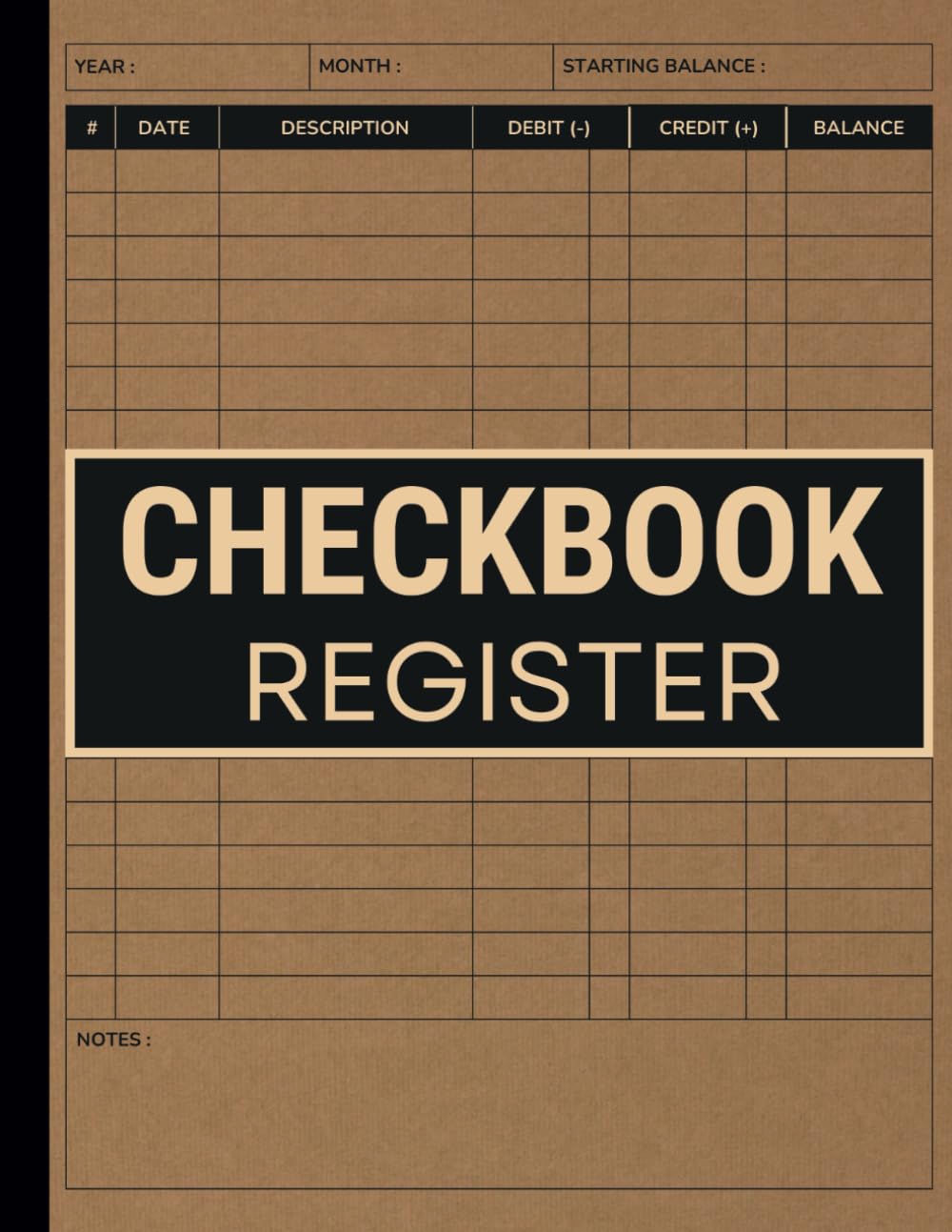 Amazon.com: Checkbook Register: Simple Large Print Check Transaction ...