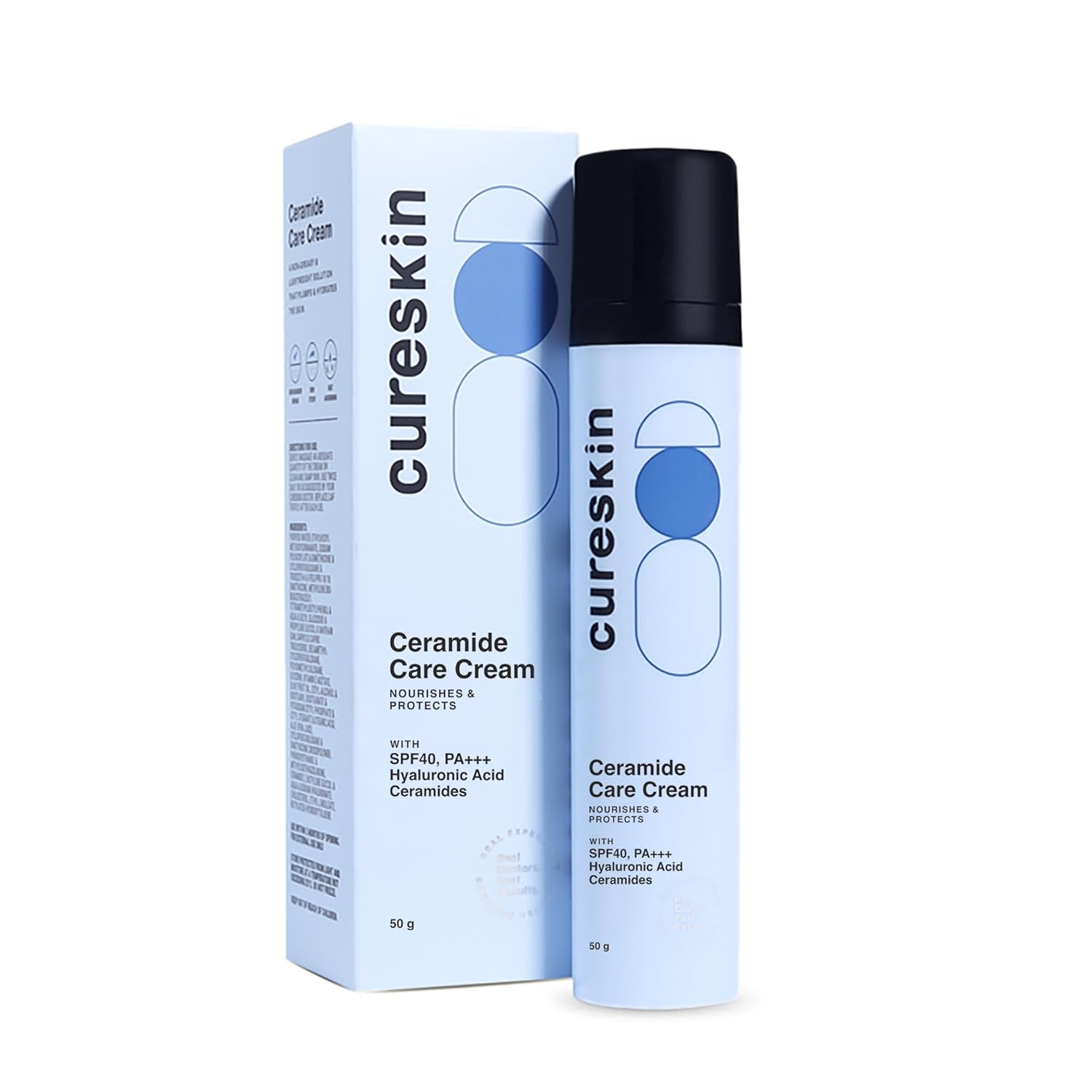 Cureskin Ceramide Care Cream With Hyaluronic Acid For Intense Hydration & Soft Skin With SPF 40 ...