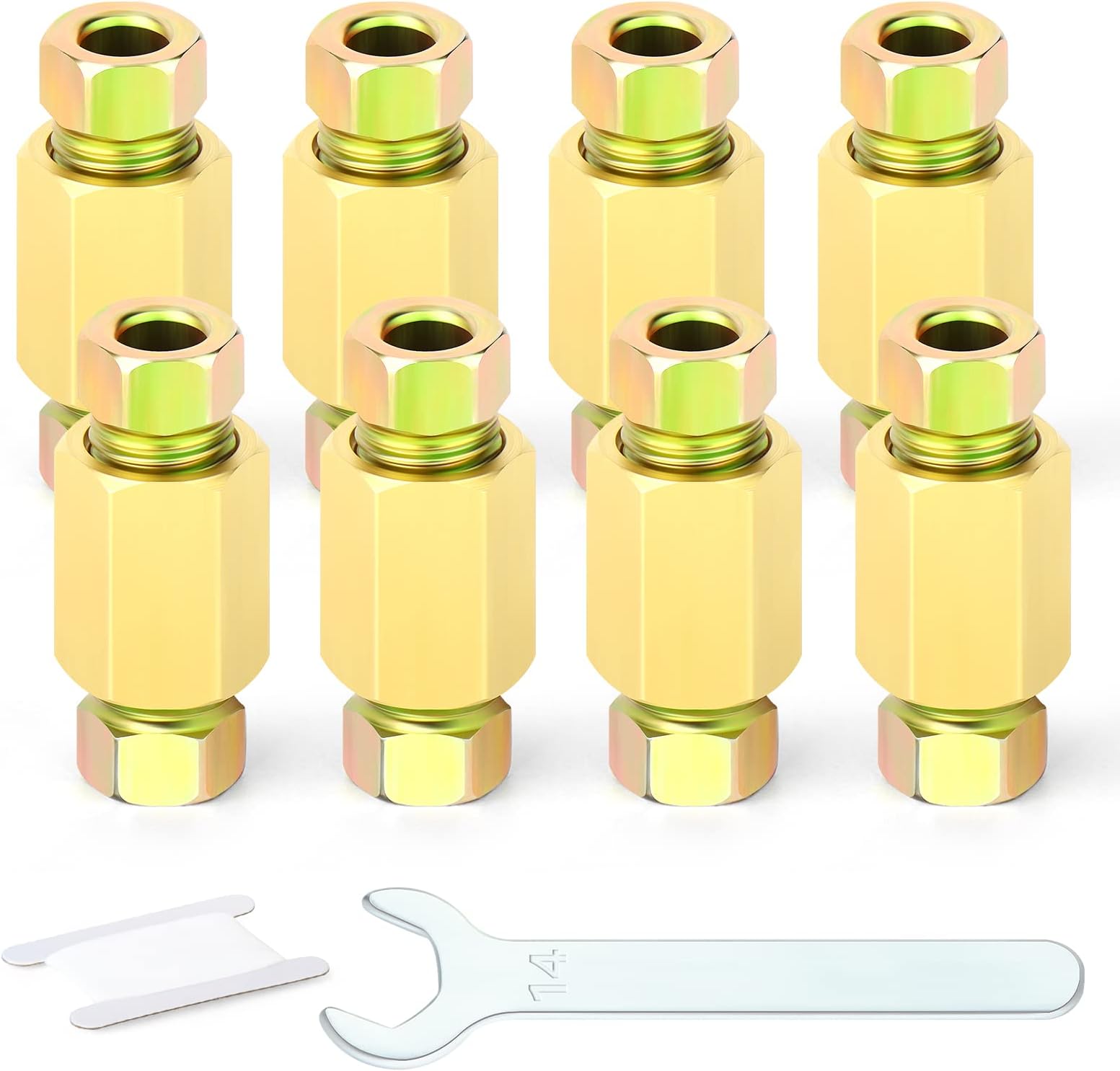 Amazon.com: 4LIFETIMELINES Premium Brass Brake Line Union - 6mm, M12 x ...