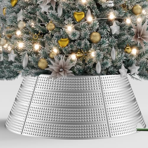Amazon.com: 28" Christmas Tree Collar, Smart Cord Cut-Out Design, Metal ...