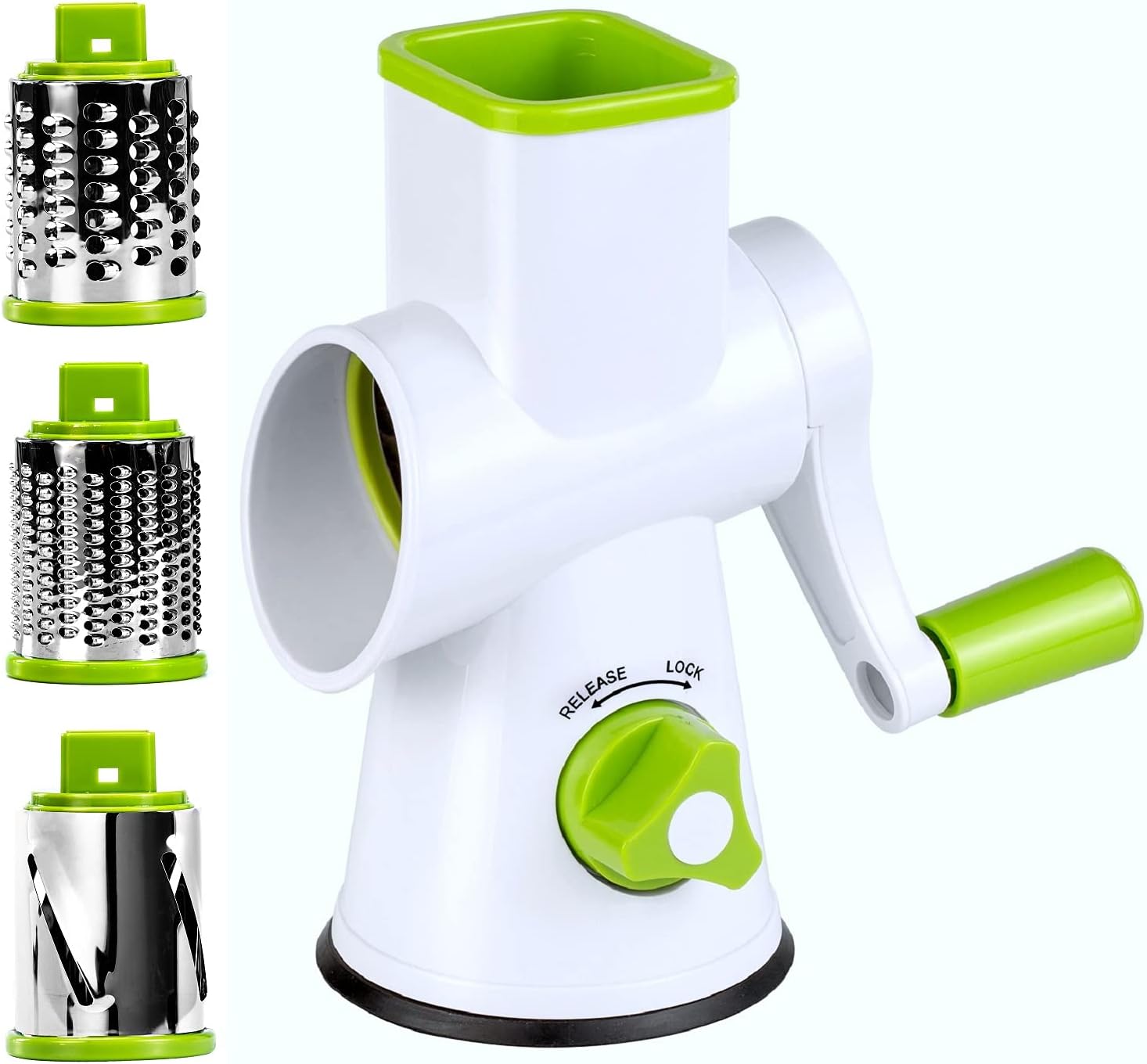 Amazon.com: Rotary Cheese Grater - Round Vegetable Mandoline Slicer ...