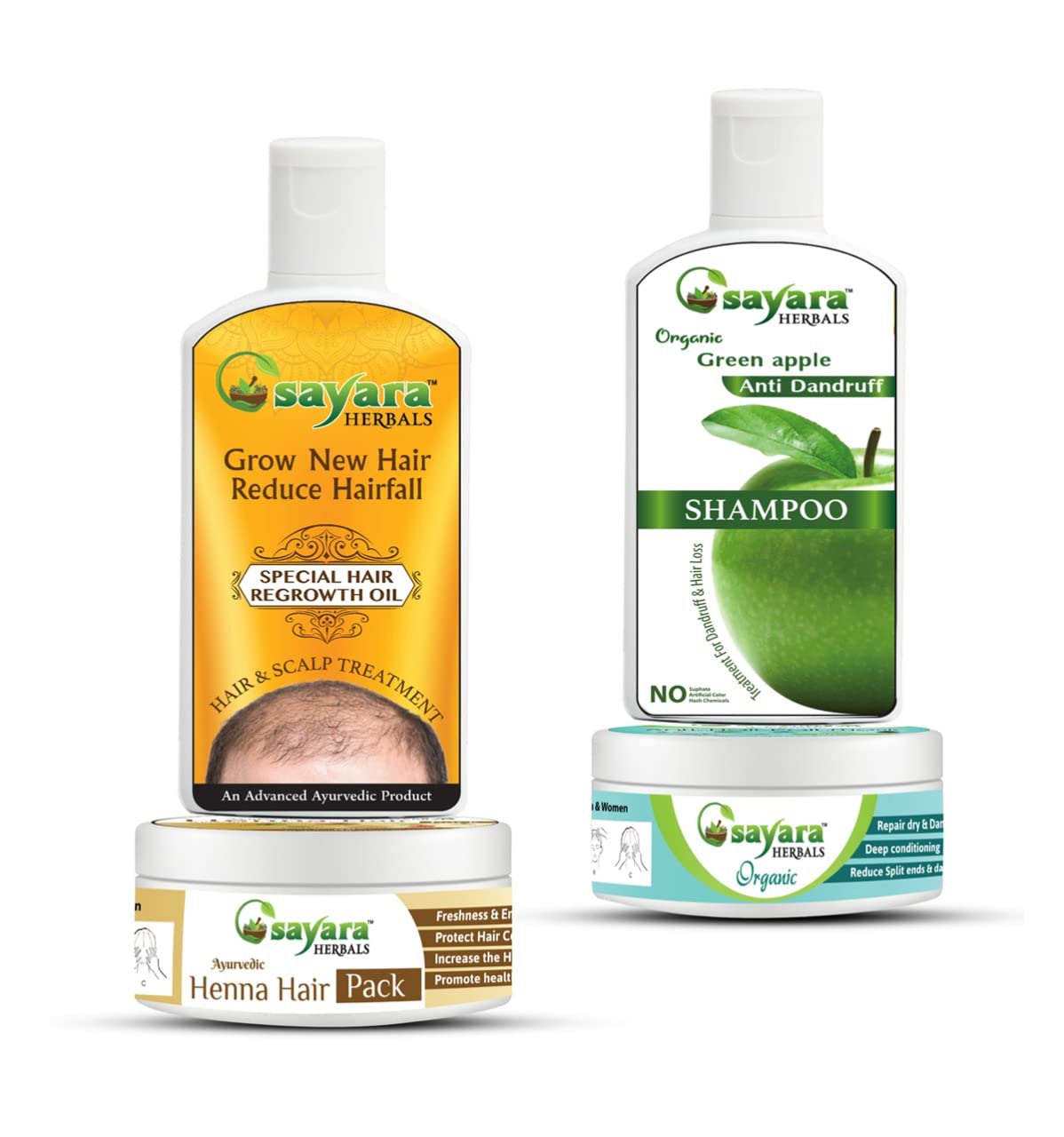 SAYARA SPECIAL GROWTH OIL KIT / Anti DANDRUFF HAIR OIL / HAIR MASK GEL ...