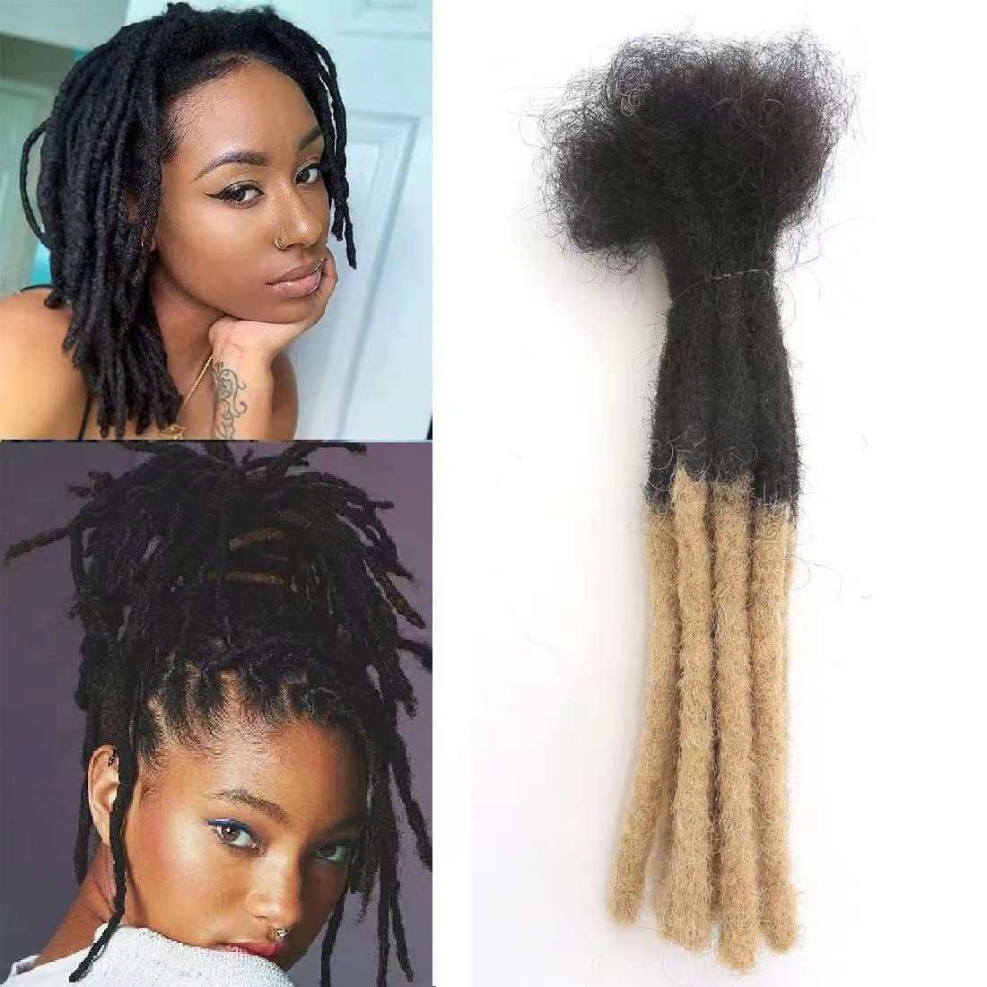 Amazon.com : 20 Strands Kinky Dreadlock Extensions For Men/Women 100% ...