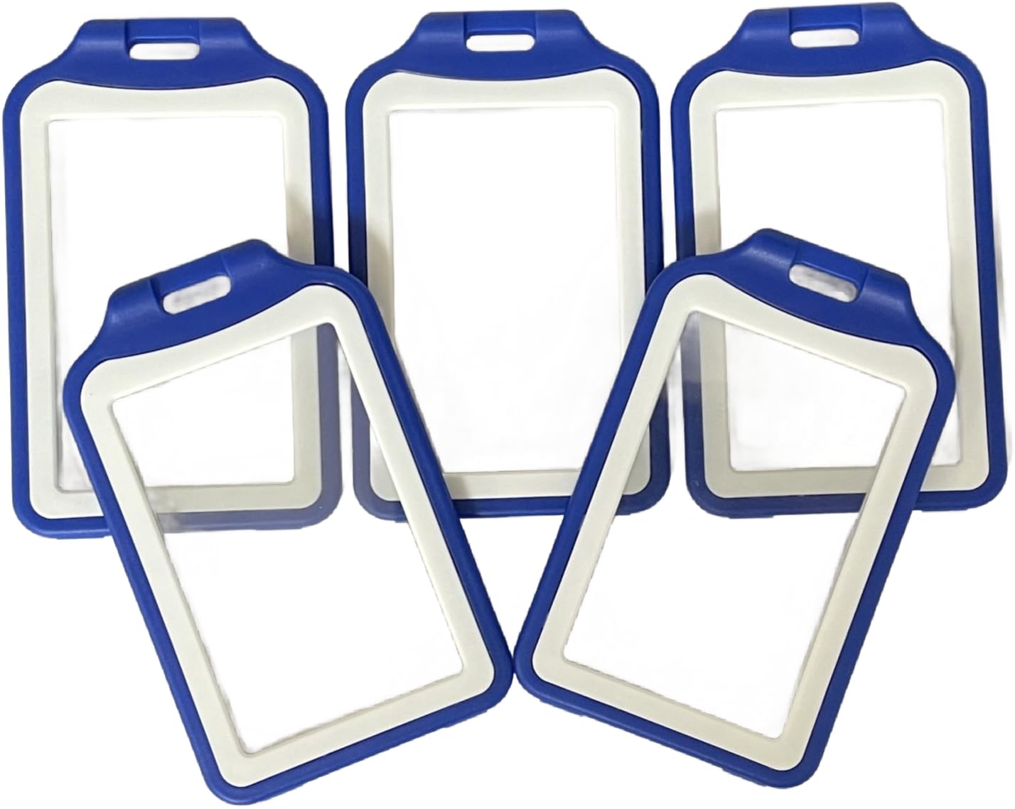 WristID Plastic Box ID Card Holder Id Badge Vertical Double Sides ...