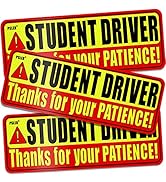 Amazon.com: psler Student Driver Magnet for Car,be Patient Student ...