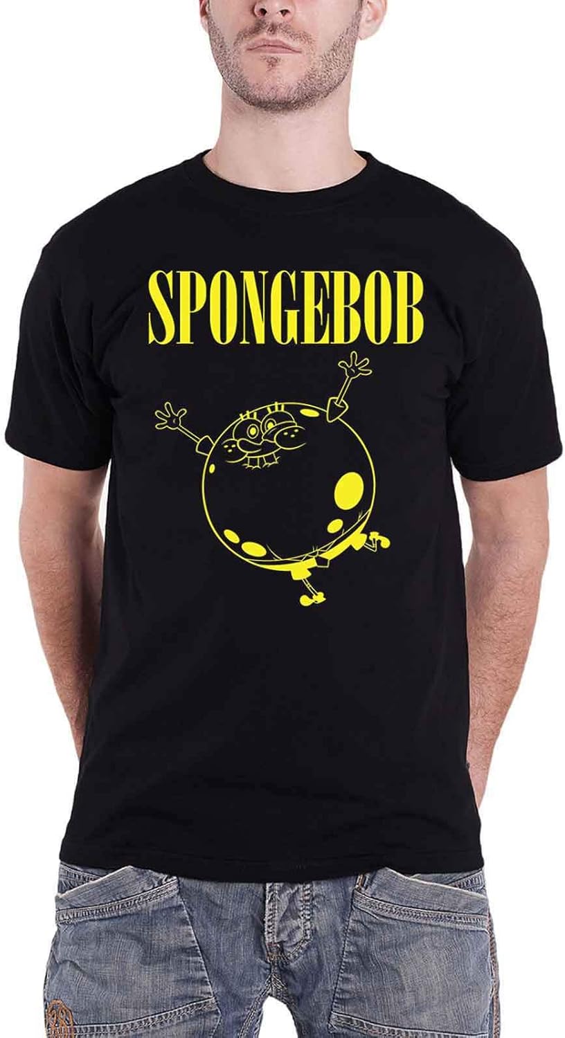 Amazon.com: Spongebob Squarepants T Shirt Inflated Sponge Official Mens ...