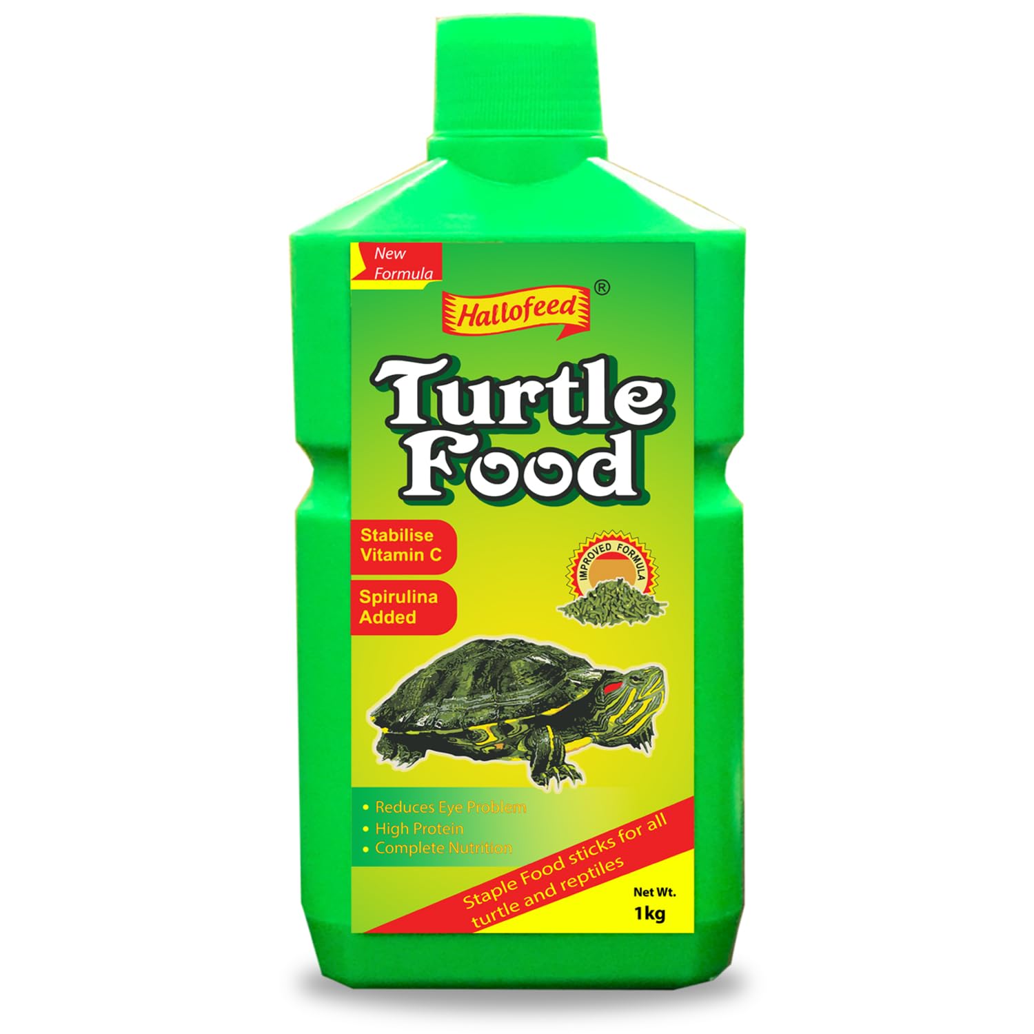 Hallofeed Special Turtle Pellet Food For All Life Stages- 1Kg ...