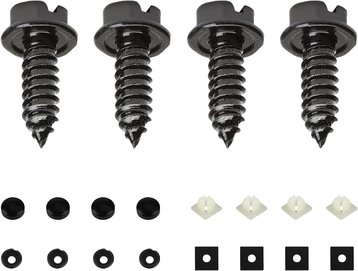 Amazon.com: Augeny Anti Theft License Plate Screws Set, Stainless Steel ...