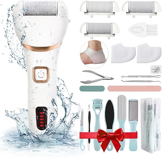 【Upgraded】 Electric Foot File, DIOZO Professional 12 in-1 Pedicure Kit ...