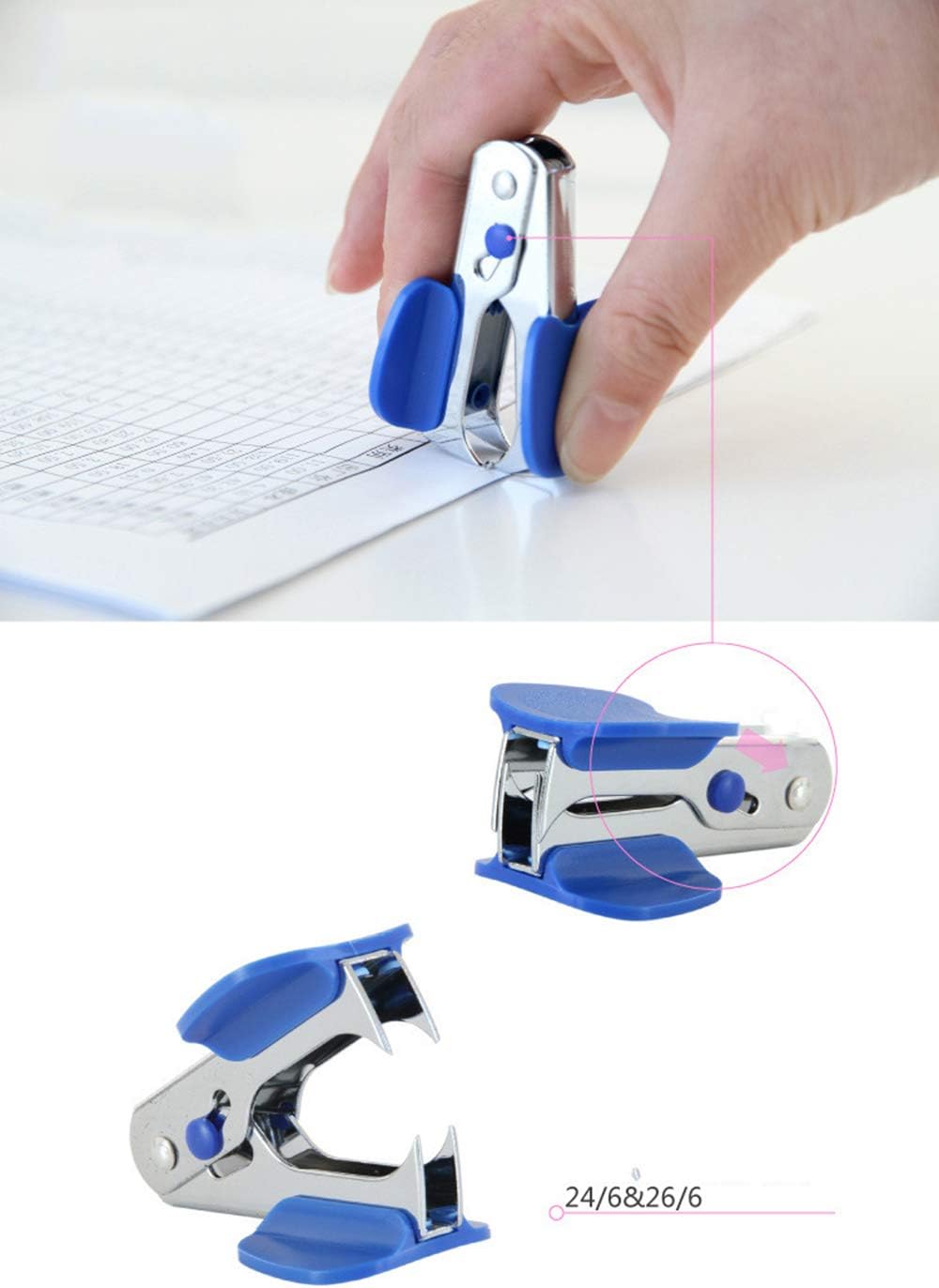 DXIA 3 Pack Eagle Staple Remover, Mini Heavy Duty Staple Remover ...