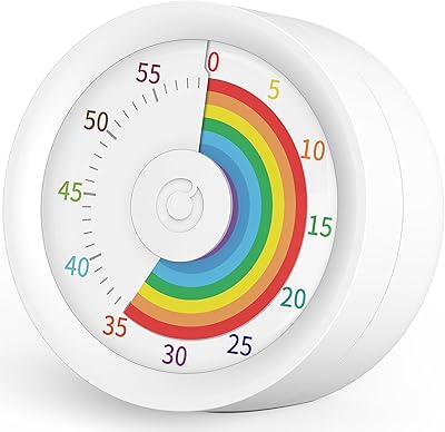 HAUKINIX Visual Timer Cute Rainbow 60 Minute Kids Philippines | Ubuy