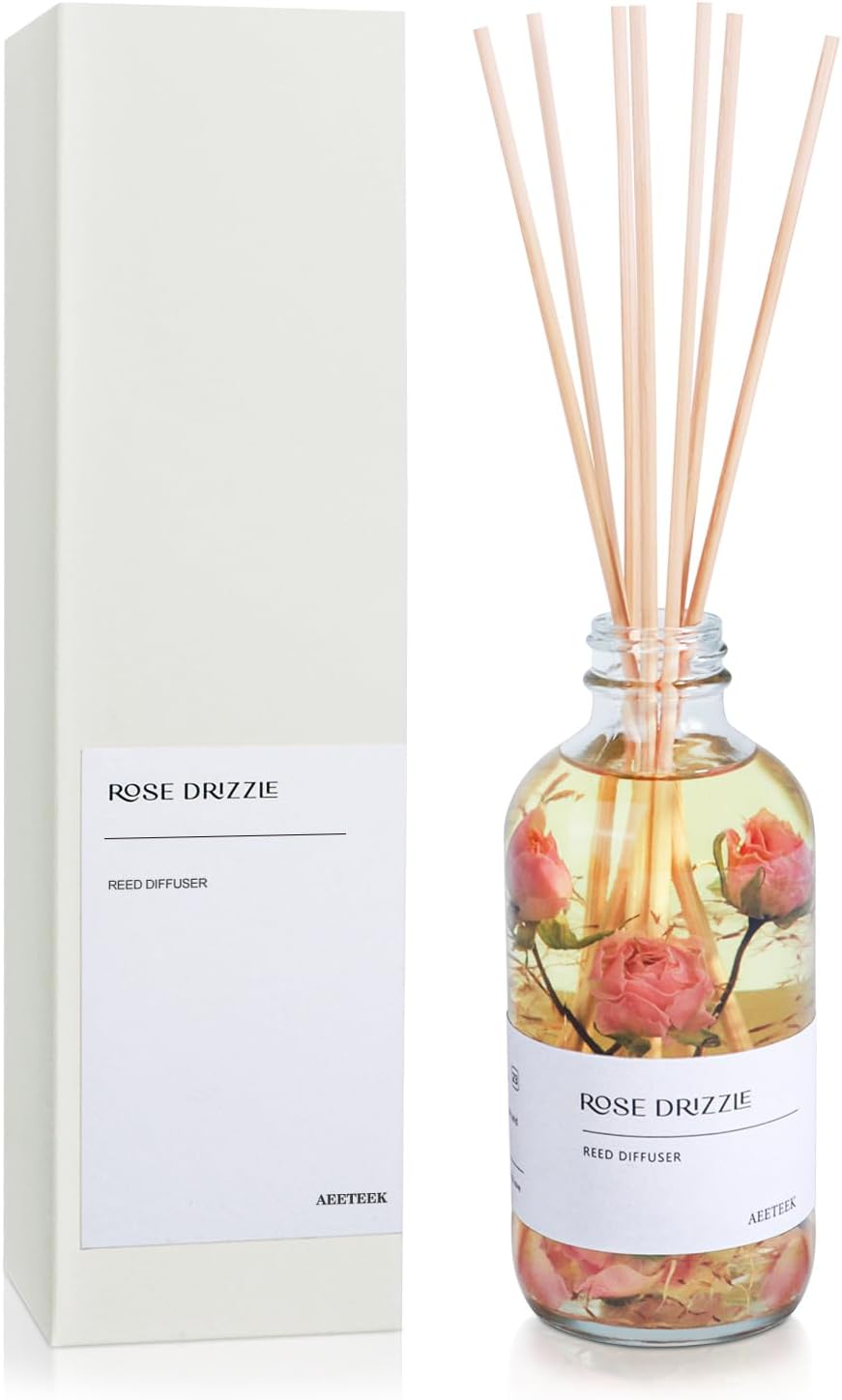 Amazon.com: Aeeteek Reed Diffuser Set, Sandalwood Rose Essential Oil, 7 ...