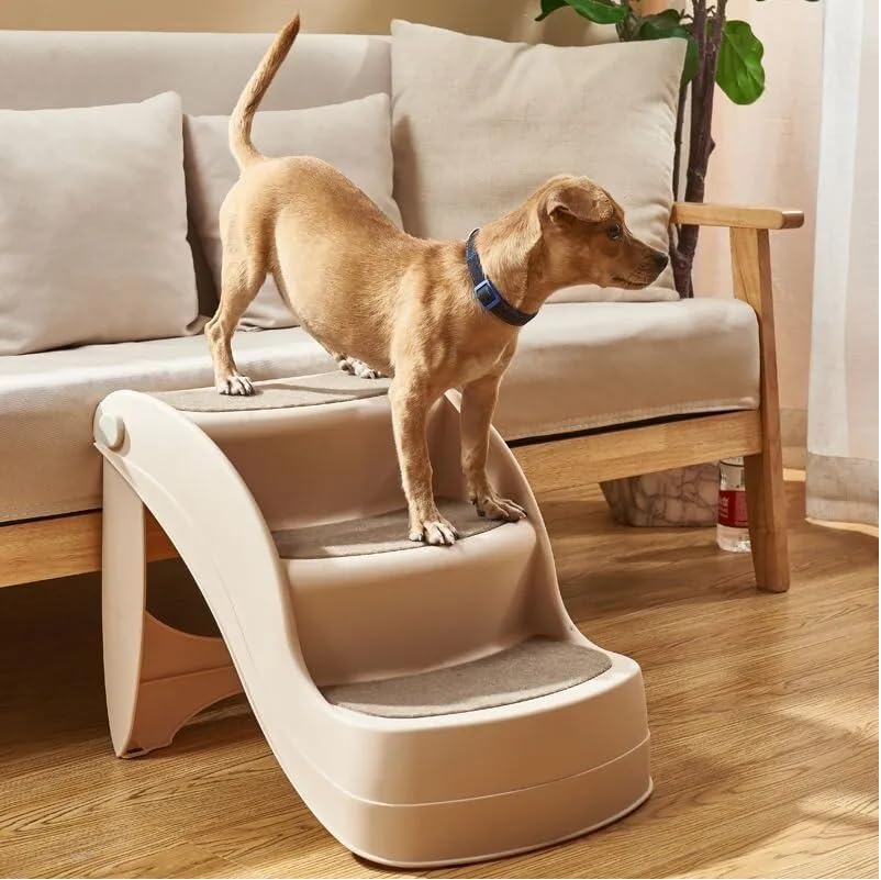 Mighty FOLDING PET STEPS PORTABLE STAIRS DOG PUPPY FOLDABLE LADDER ...