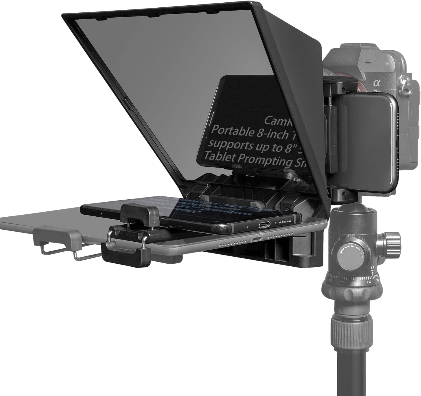 Amazon.com : FEELWORLD TP2A Portable 8-inch Teleprompter Supports up to ...