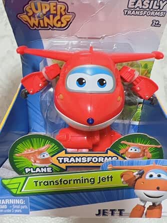 Amazon.co.jp: Super Wings Jet Figure Doll Action Transformation : Toys ...