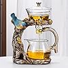 Amazon.com | Fire Kirin Glass Teapot Set Animal Bird Design Semi ...
