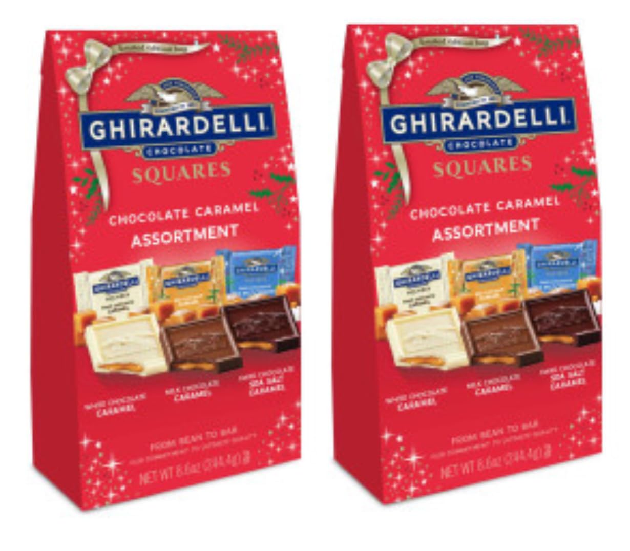 Amazon.com: Ghirardelli Chocolate Caramel Assortment Squares Large Bag ...