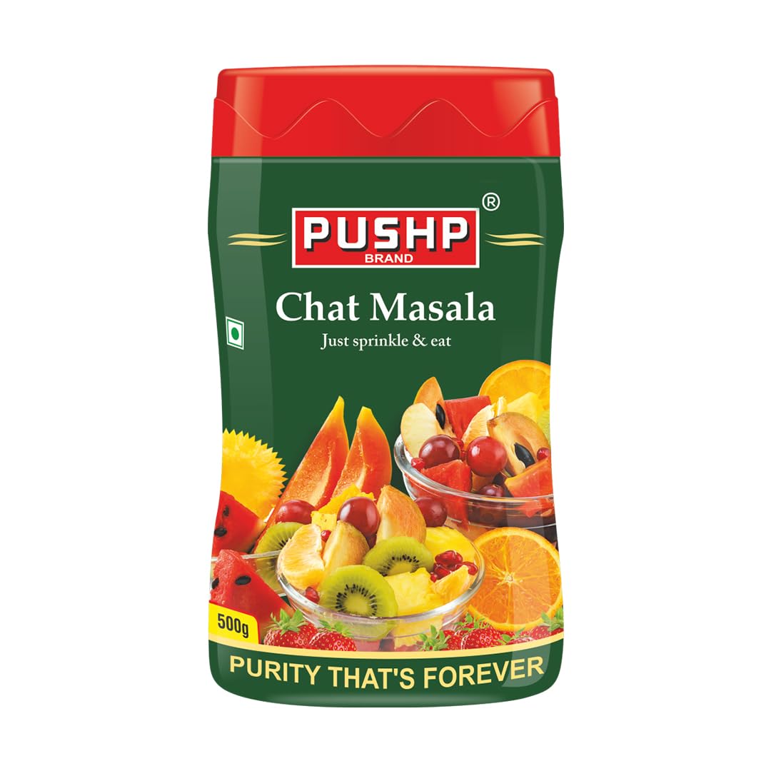 Pushp Brand Chat Masala With Jar (500g Pack of 1) : Amazon.in: Grocery ...