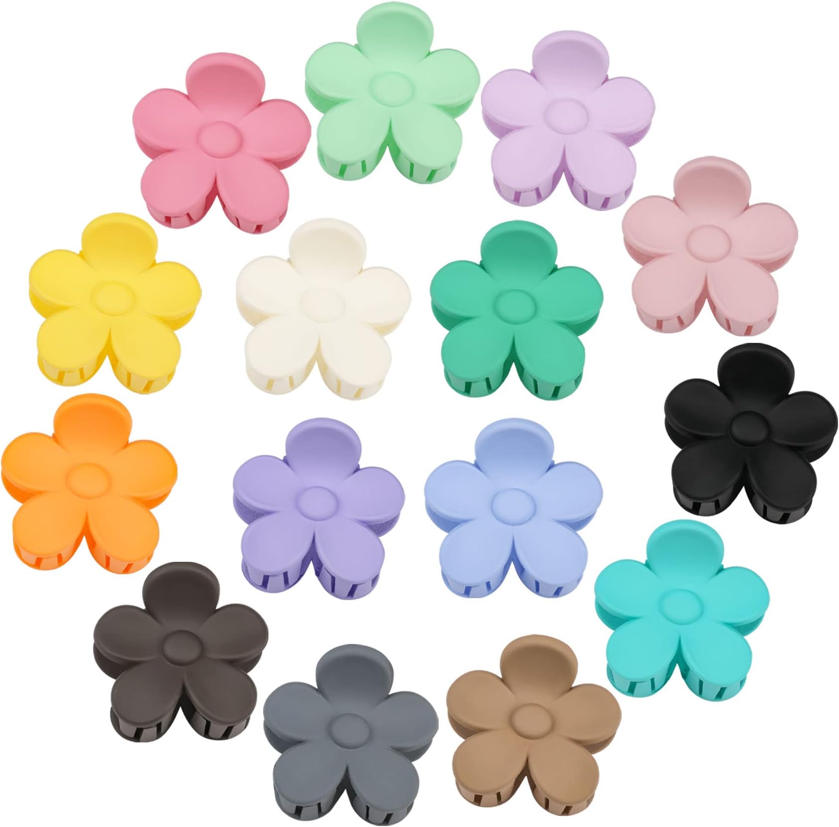 Amazon.com : 10 PCS Small Flower Hair Clips Cute Flower Shaped Hair ...