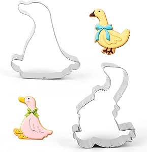 Amazon.com: 2pcs Goose Cookie Cutters, 4in/10.21cm Silly Goose Cracker ...