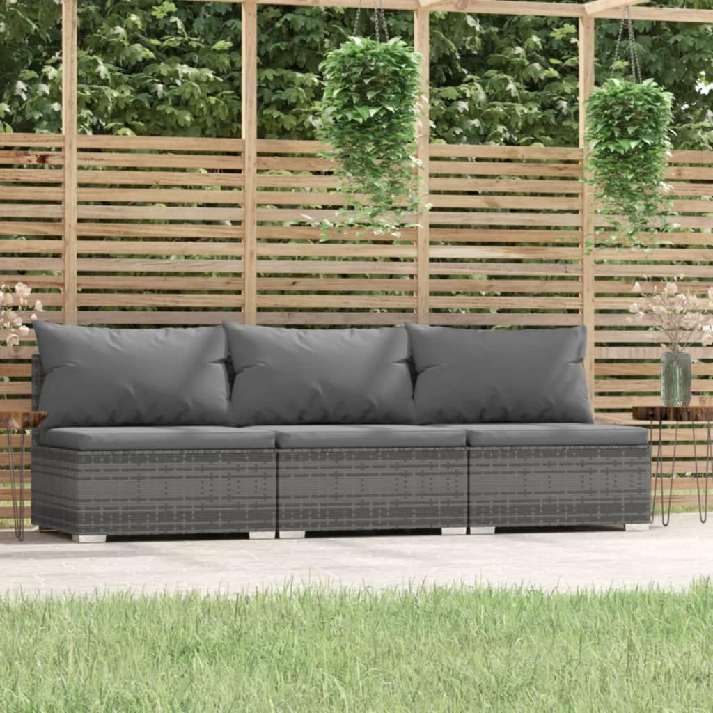 Amazon.com: ZQQLVOO Excellent Poly Rattan 3-Seater Sofa Backyard Porch ...