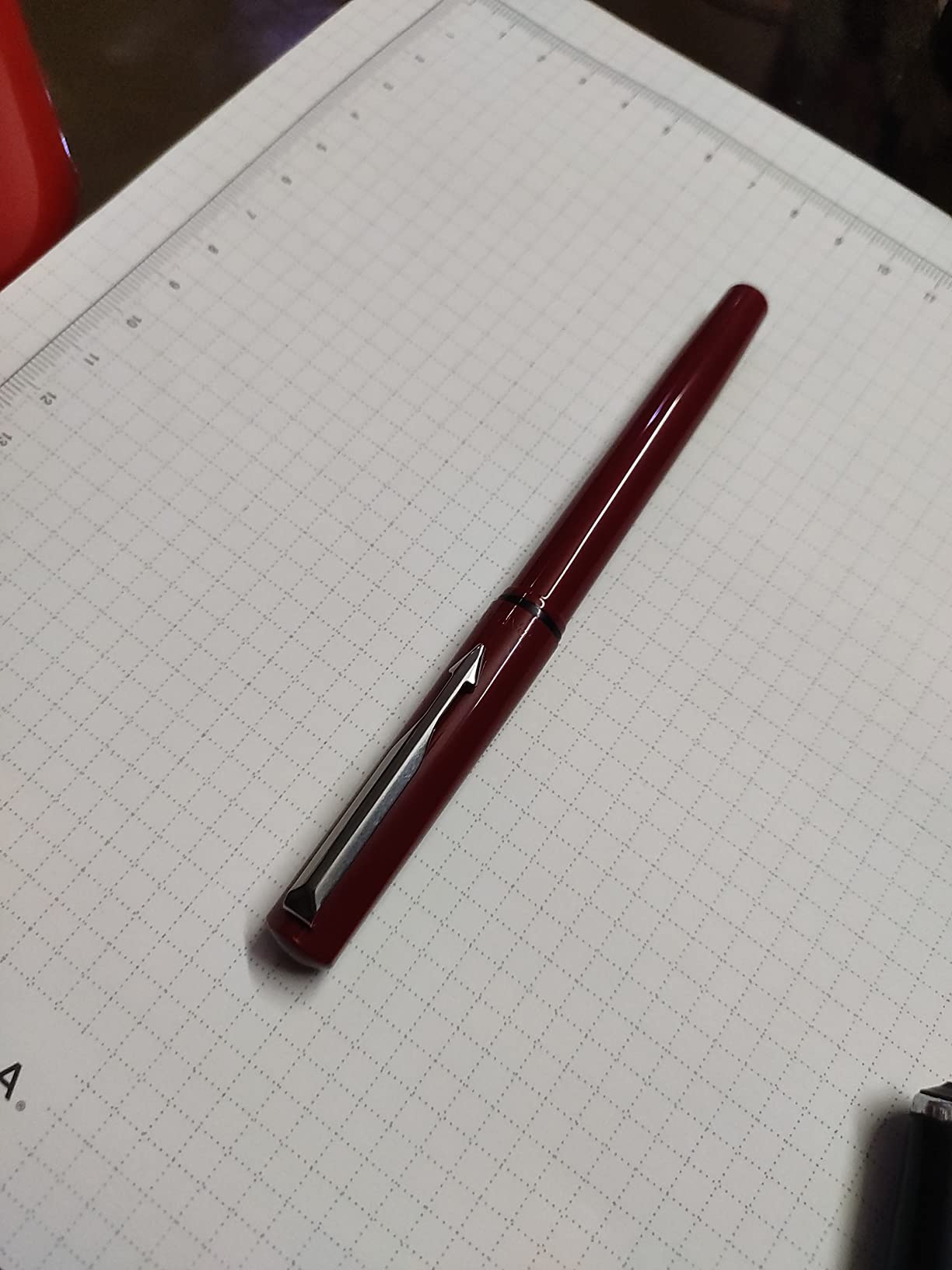 Parker Beta Neo Chrome Trim Fountain Pen| Red Body Color With 1 Ink ...