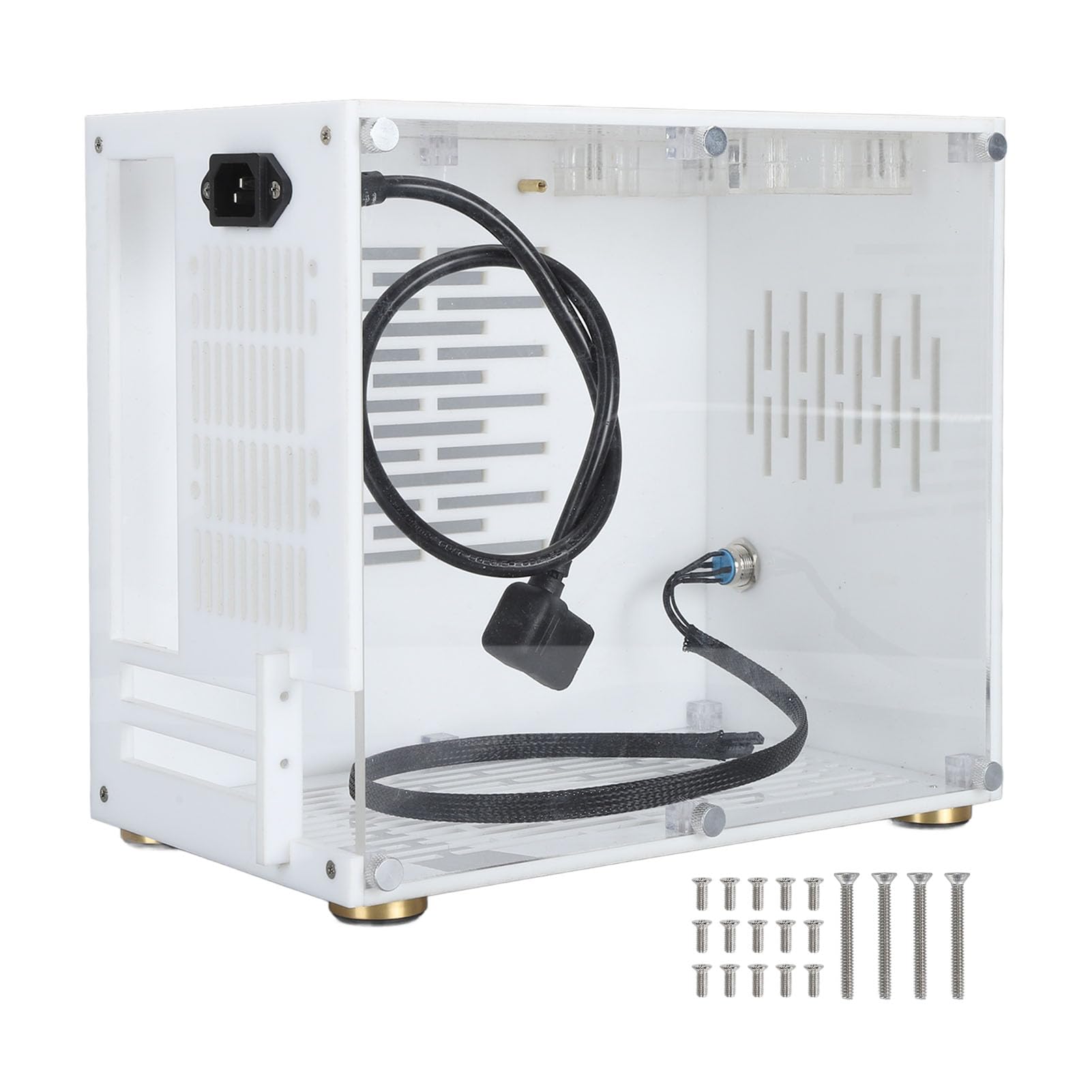 Amazon.com: Mini ITX PC Case, 360 Degree Open Type Desktop Gaming ...