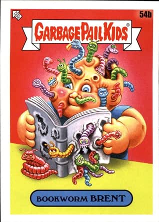 2022 Topps Garbage Pail Kids Book Worms #54B Bookworm Brent Official ...