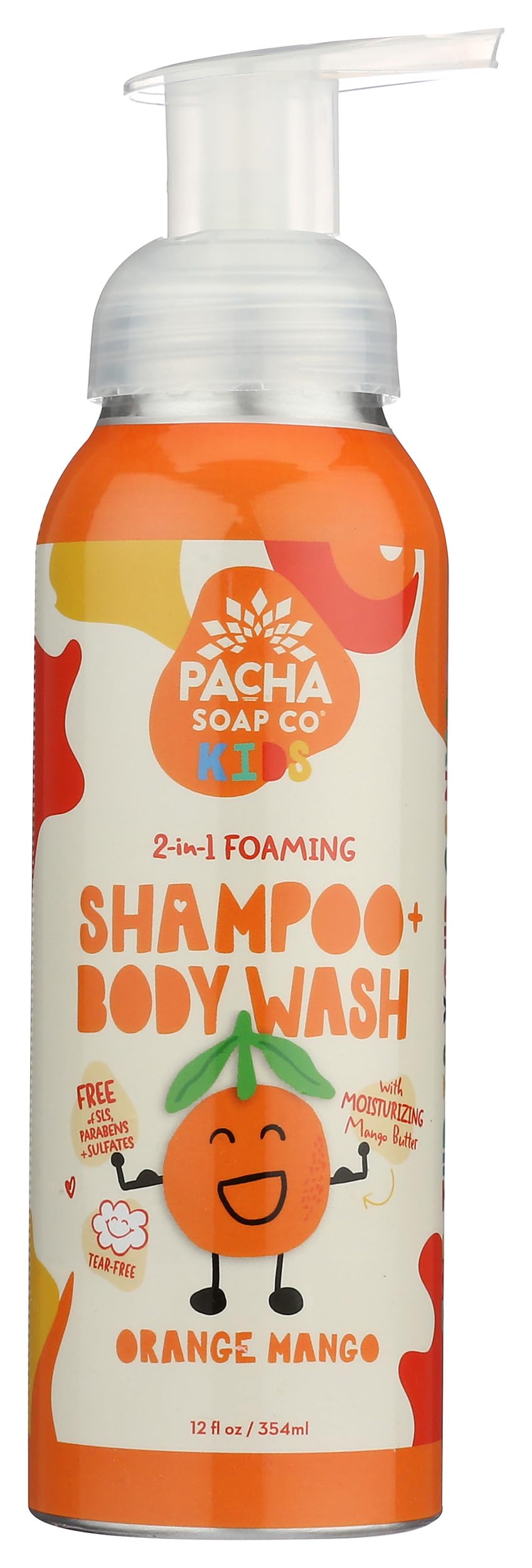 Amazon.com : PACHA SOAP Kids Orange Mango 2 In 1 Shampoo & Body Wash ...