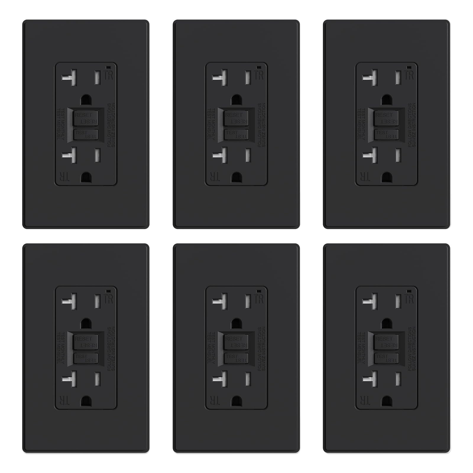 Snapklik.com : ELEGRP GFCI Outlet 20 Amp, Self-Test GFI Electrical Outlet