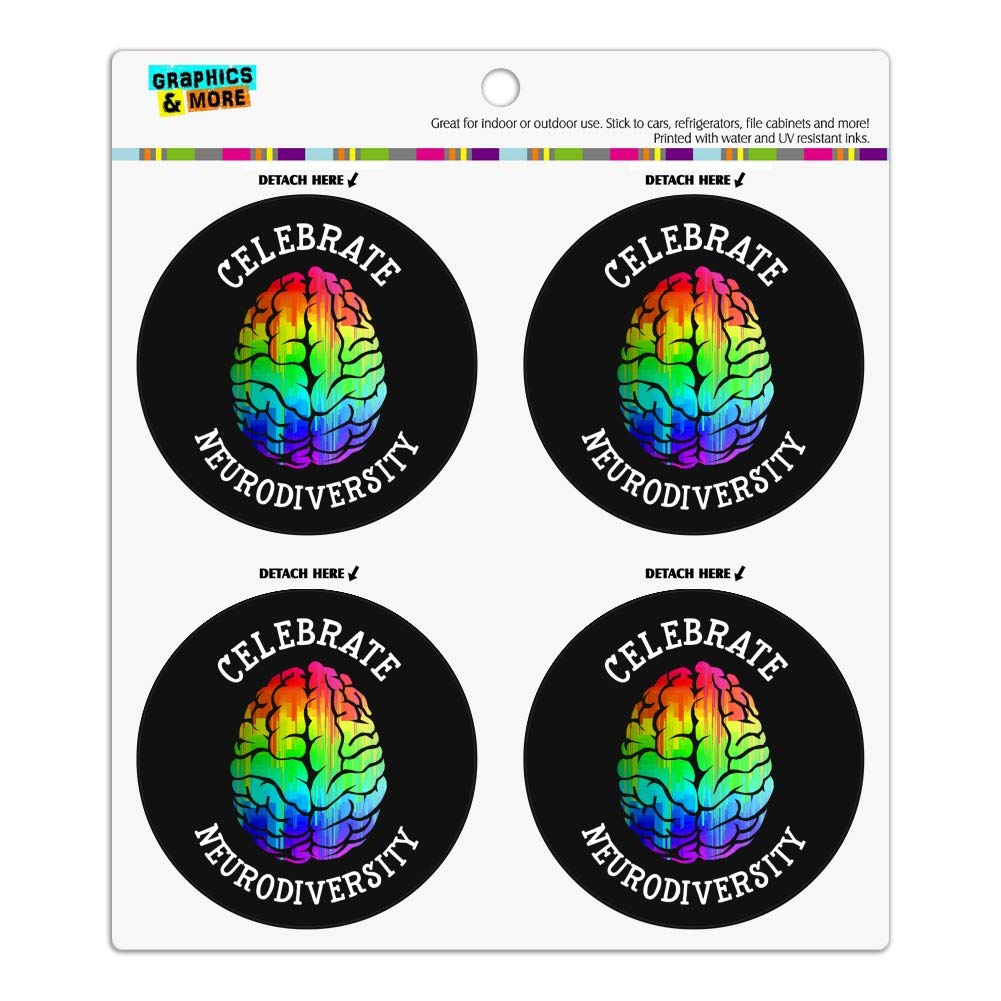 Amazon.com: Celebrate Neurodiversity Brain Autism Rainbow Spectrum ...