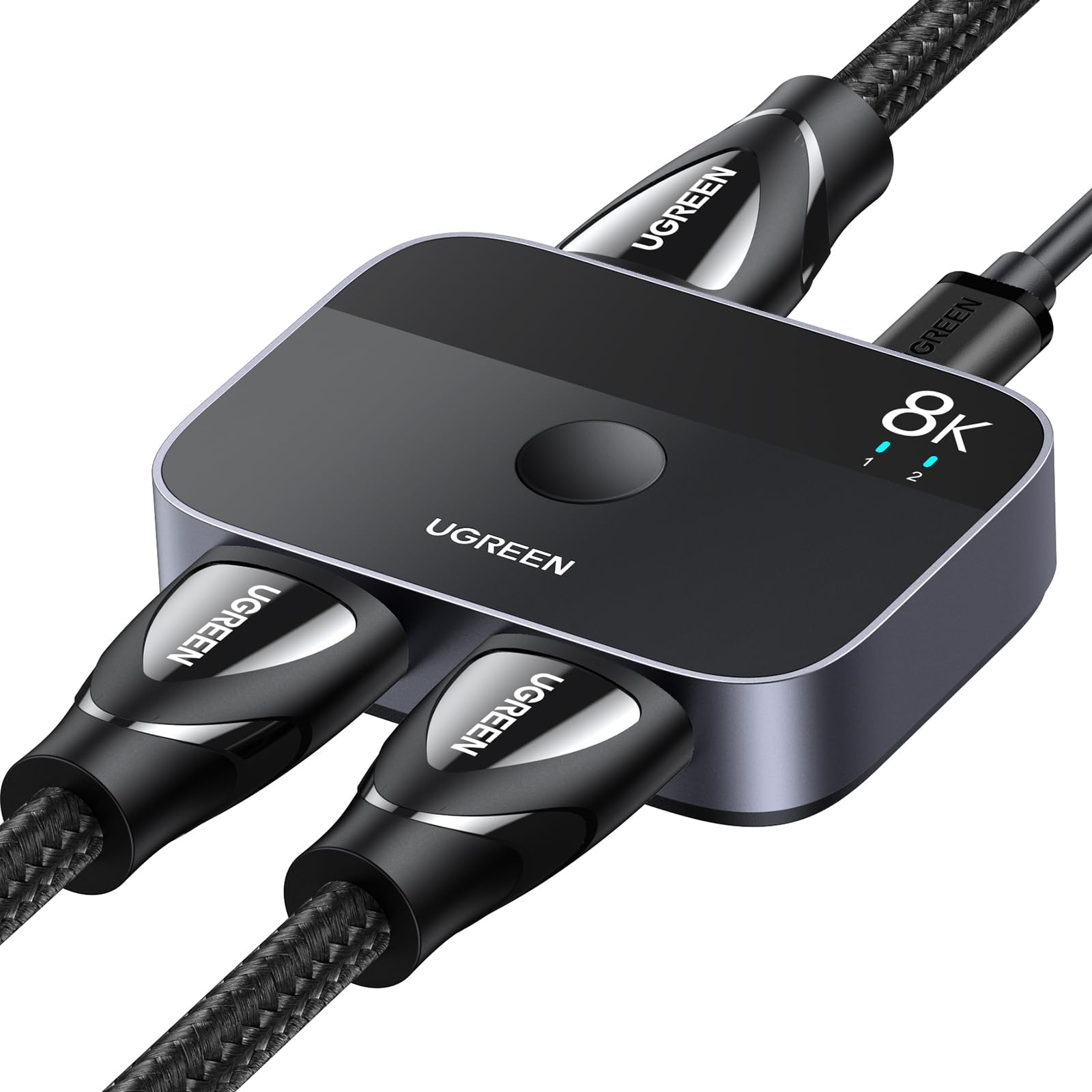 Amazon.com: UGREEN HDMI 2.1 Switch Ultra HD 8K@60Hz HDMI Splitter 2 in 1 Out Supports 4K@120Hz ...