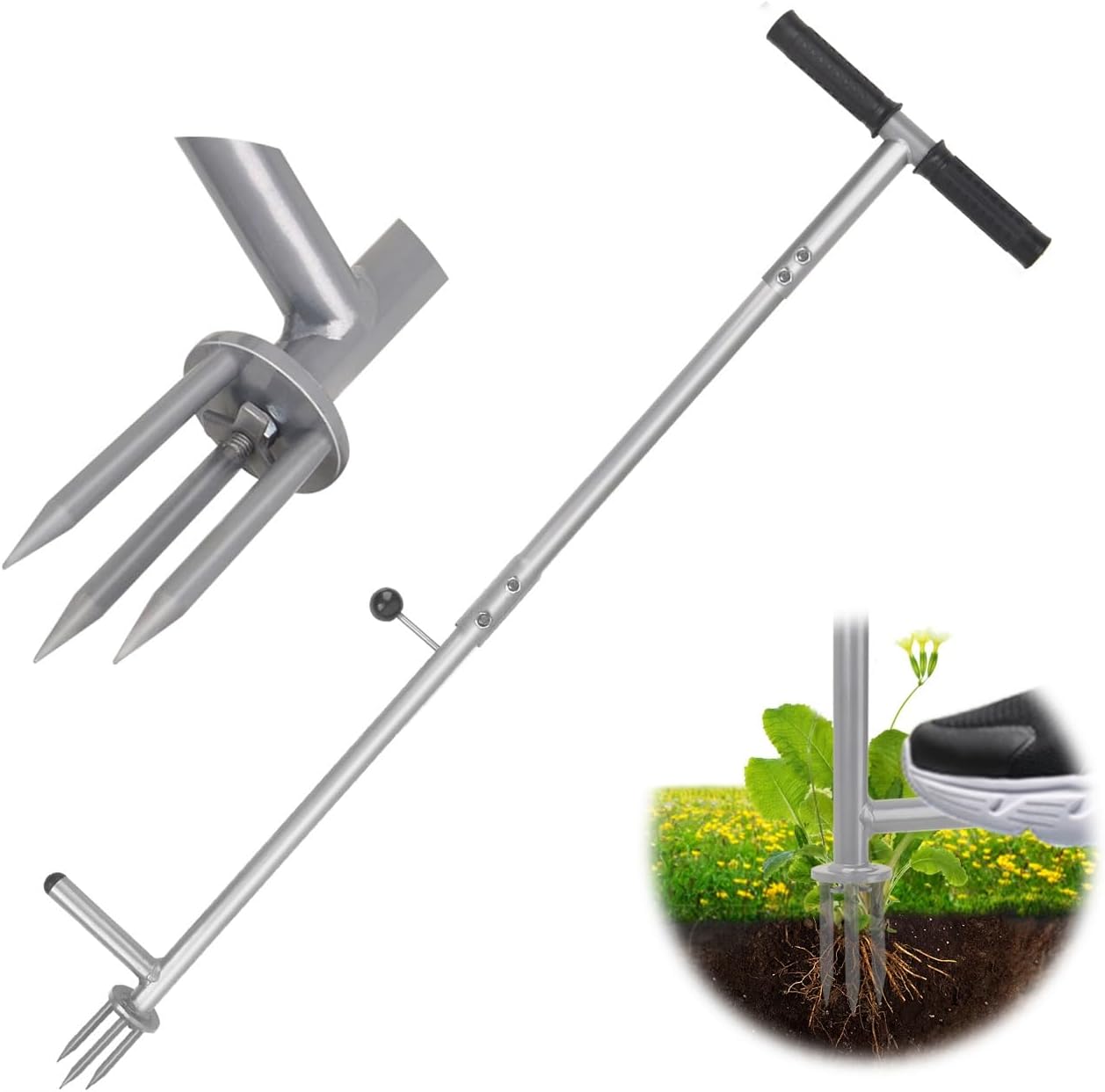 Amazon.com : weisgril Weed Puller Tool Stand Up - Heavy Duty Weed ...