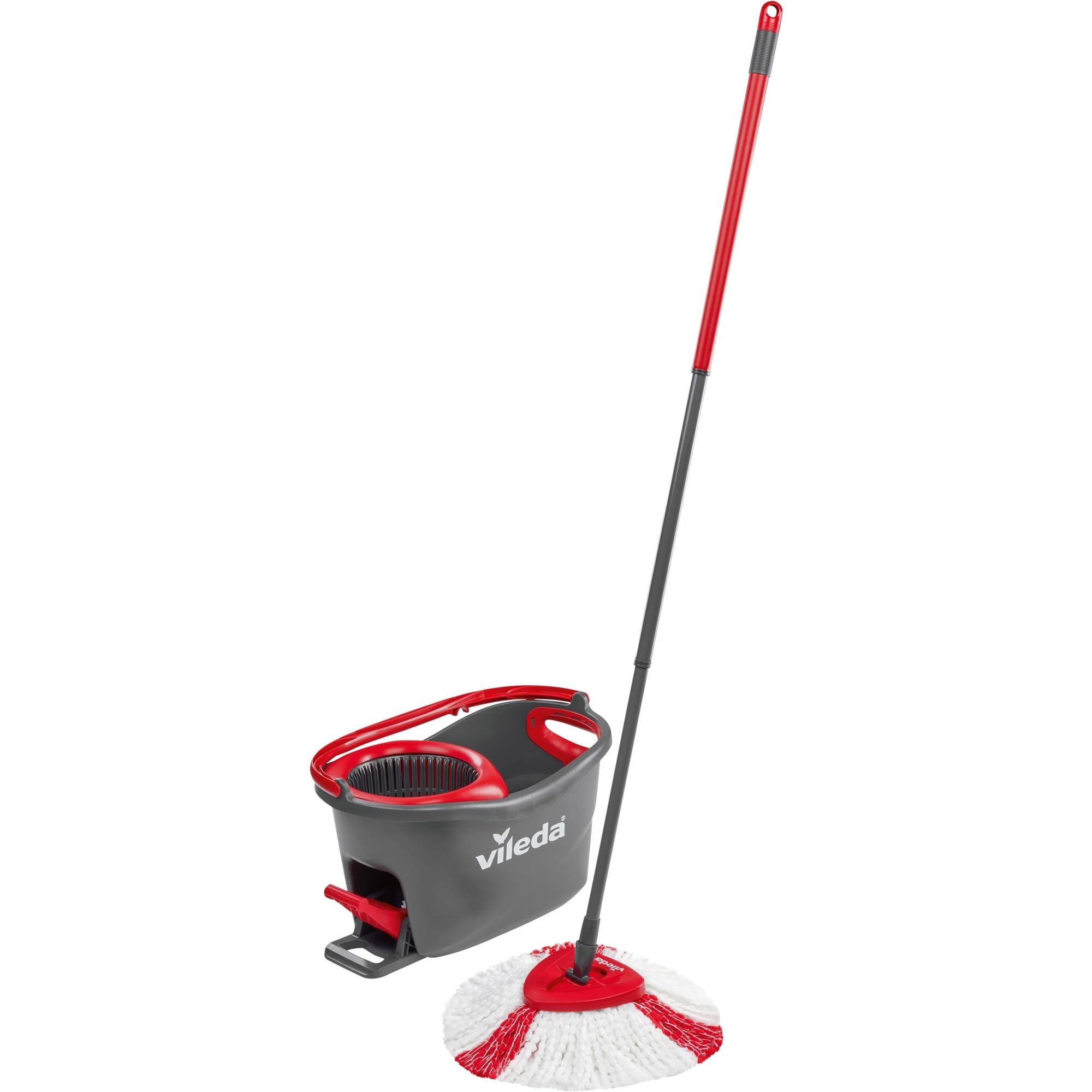 Vileda Turbo Microfibre Mop and Bucket Set, Spin Mop for Cleaning ...