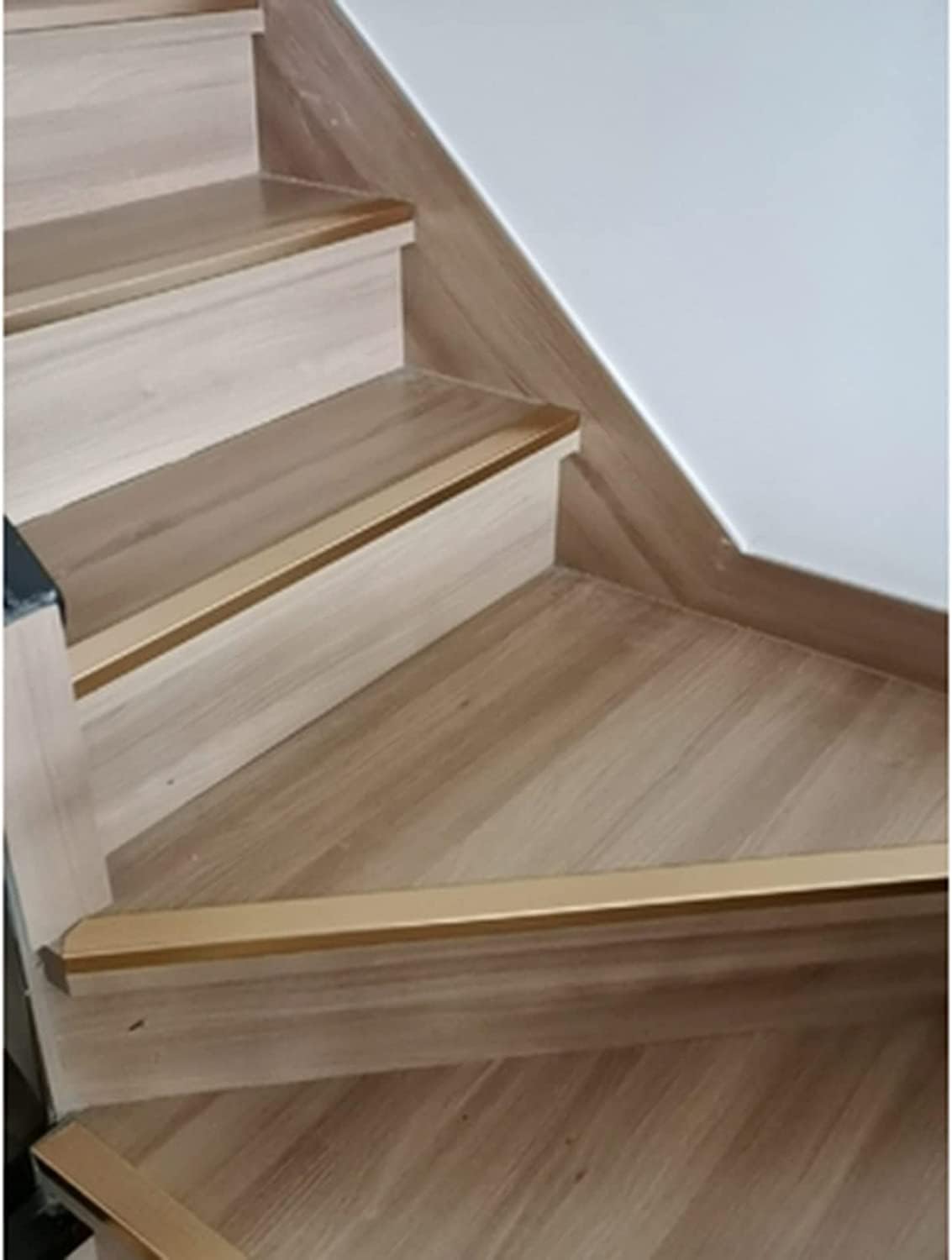 Stair To Transition Floor Materials Overlapping Stairnose LVP L.W.