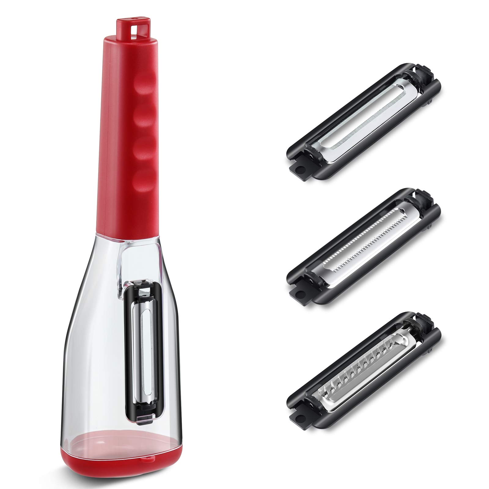 Amazon.com: Vegetable Peeler with Storage Container with 3 ...