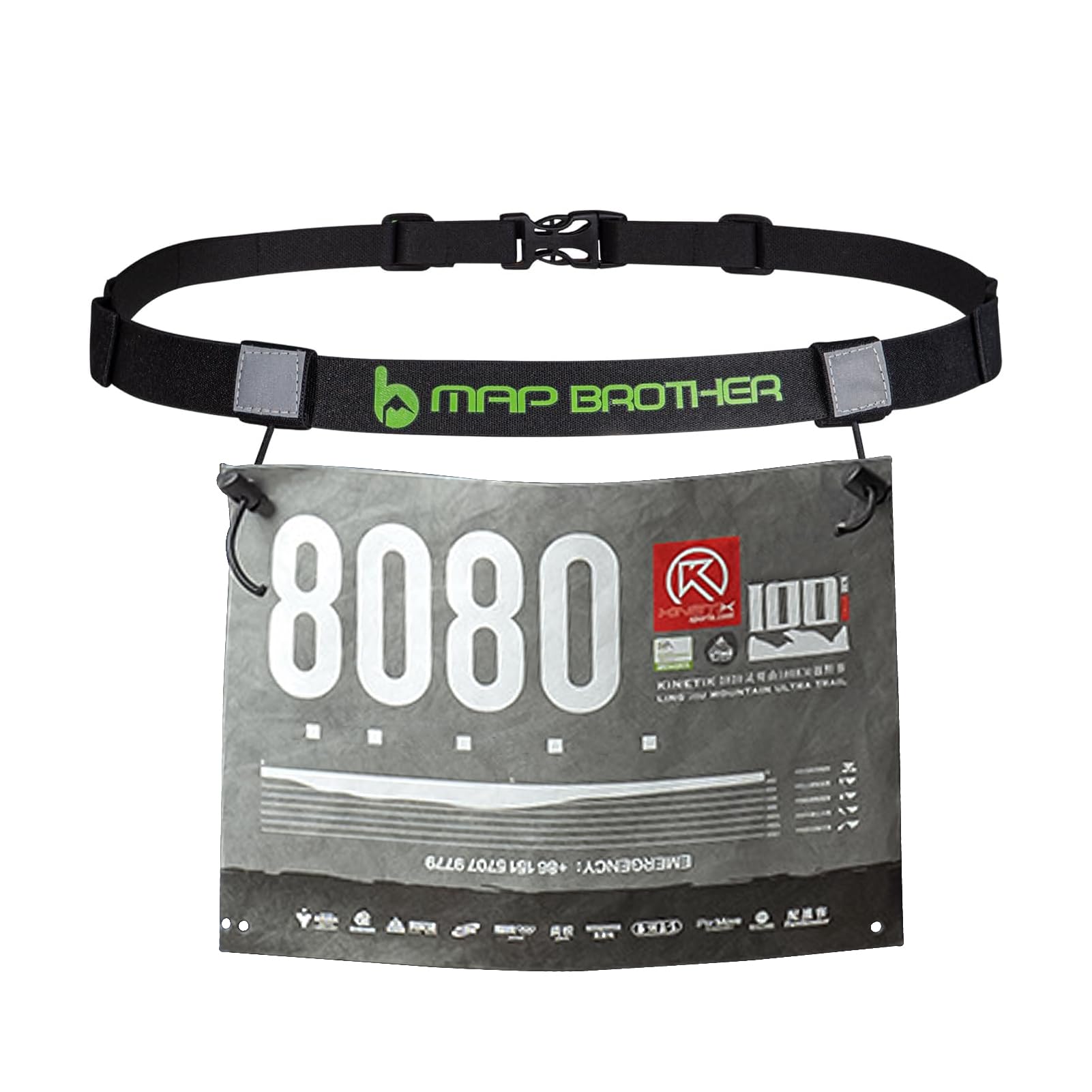 Amazon.com: Race Number Belt with 6 Gel Loops, Race Bib Holder, Elastic ...